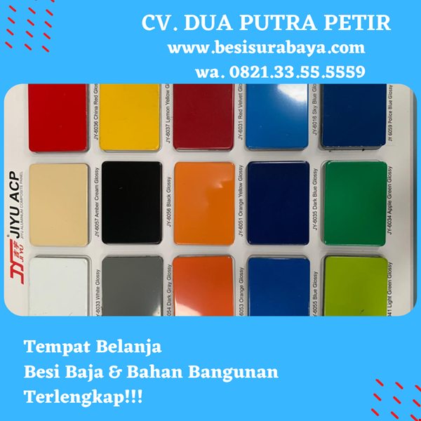 Jual Aluminium Composite Panel Serat Kayu PVDF 0.21 x 4mm (uk.122 x ...