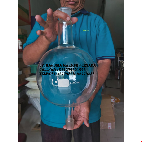 Jual Boiling Flask 5000 ML Two Neck Duran - Instrument Laboratorium oleh CV. Karunia Makmur Persada