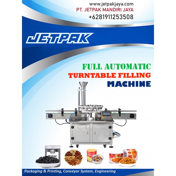 Jual Full Automatic Turntable Filling Machine oleh PT. Jetpak Mandiri Jaya