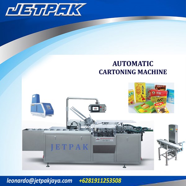 Jual Auto Matic Cartoning Machine oleh PT. Jetpak Mandiri Jaya