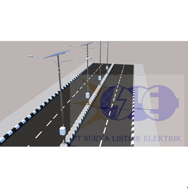 Jual PJUTS Penerangan Jalan Umum Solar Panel atau Lampu Jalan Tenaga ...