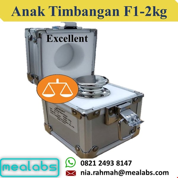 Jual Anak Timbangan Excellent Stainless Steel F1-2kg oleh PT. Mealabs ...