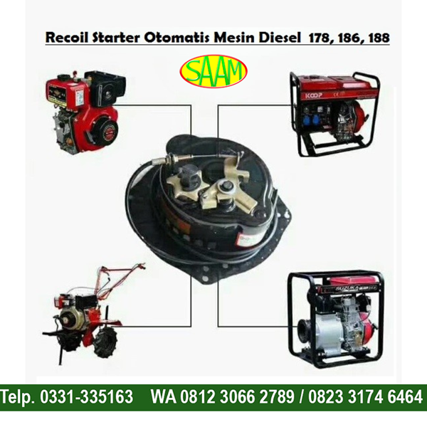 Jual Recoil Starter / Stater Otomatis Mesin Diesel 178, 186, 188 oleh ...