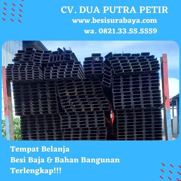 Jual Besi Kanal C / CNP 75 x 45 x 1.5 mm x 6M oleh CV. Dua Putra Petir