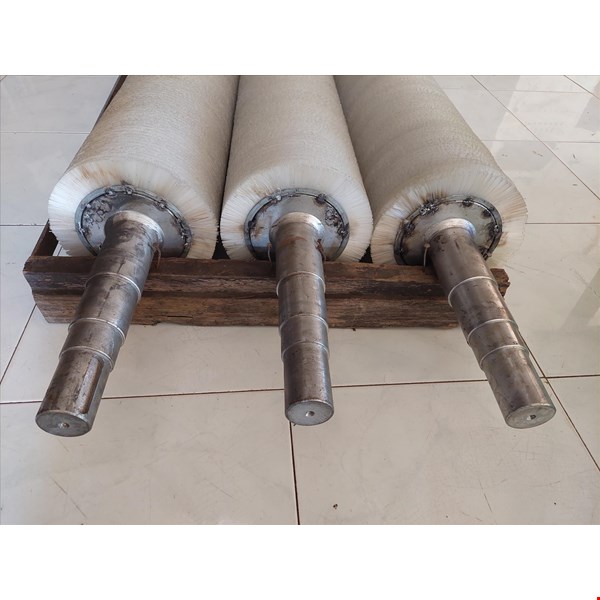 Jual Spiral roll coil brush sheet metal finish Sikat rol pembersih plat ...