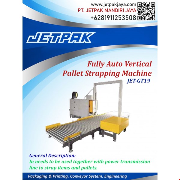 Jual fully auto vertical pallet strapping machine JET-GT19 oleh PT ...