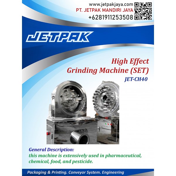 Jual high effect grinding machine(set) JET-CH40 oleh PT. Jetpak Mandiri ...
