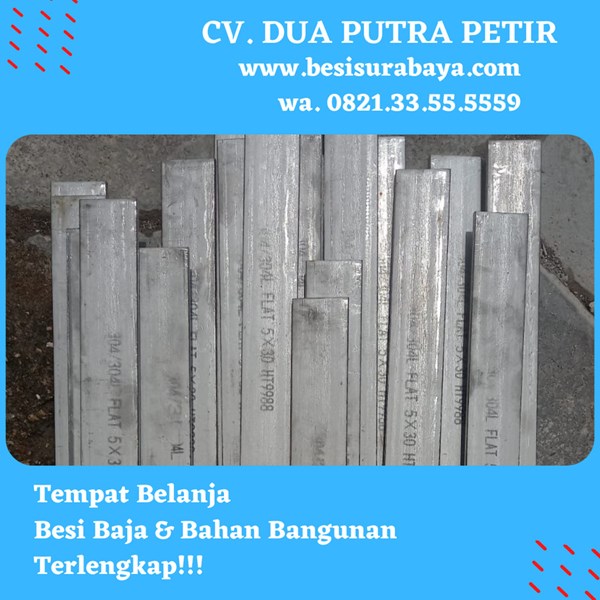 Supplier Plat Strip 10mm x 100mm x 6m Berat 47.1 kg oleh CV. Dua Putra ...