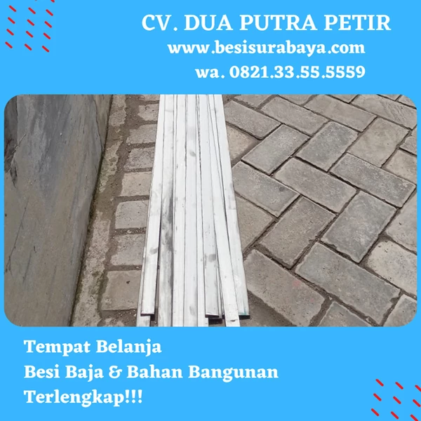 Supplier Plat Strip 10mm x 50mm x 6m Berat 23.55 kg oleh CV. Dua Putra ...