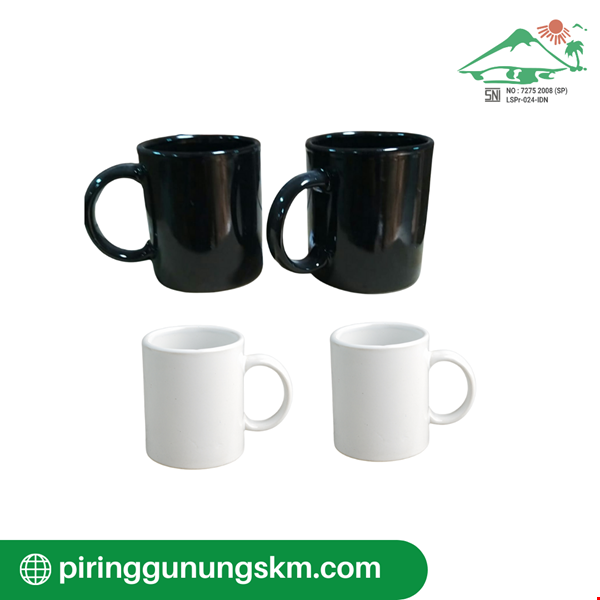Jual Mug SingleTone Uk 11OZ Cap Gunung HARGA PABRIK oleh UD. Sukses Makmur