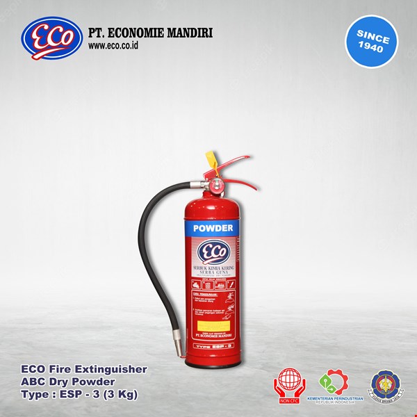 Jual APAR ECO 3KG - ABC Dry Powder TYPE ESP-3 / Fire Extinguisher oleh ...