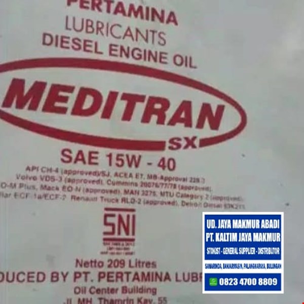 Jual OLI MEDITRAN SX 15W 40 CI PLUS SAMARINDA KALIMANTAN oleh PT ...