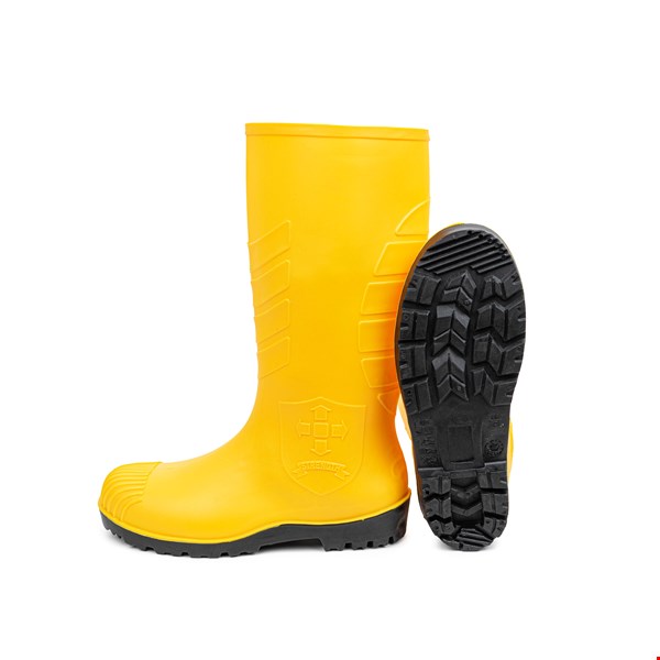 Jual Sepatu Boots Tinggi Safety Petrova STRENGTH Kuning oleh Bali Safety