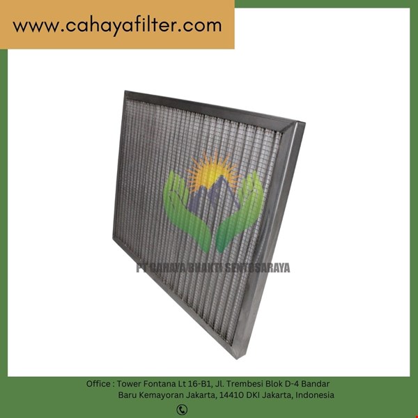 Jual PLEAT PANEL FILTER WITH STAINLESS STEEL FRAME oleh PT. Cahaya ...