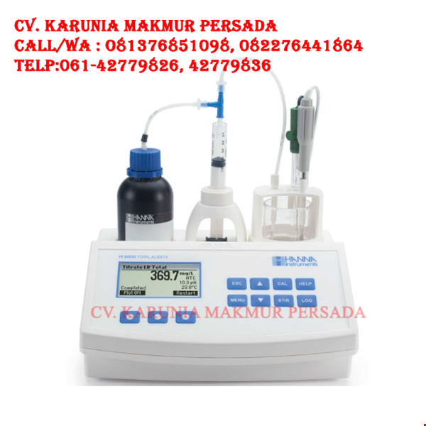 Jual HANNA HI-84530-02 AUTOMATIC BENCHTOP MINI TITRATOR oleh CV ...