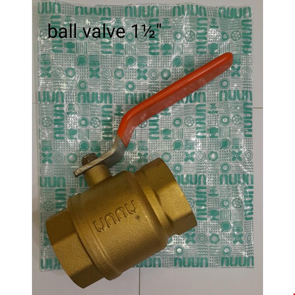 Jual Ball Valve / Stop Kran Bahan Kuningan / Brass 1 1/2 inch merk Unnu ...