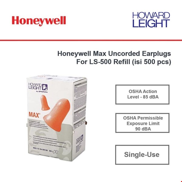 Jual Honeywell Max Uncorded Earplug For LS-500 Reffill (isi 500 pcs ...