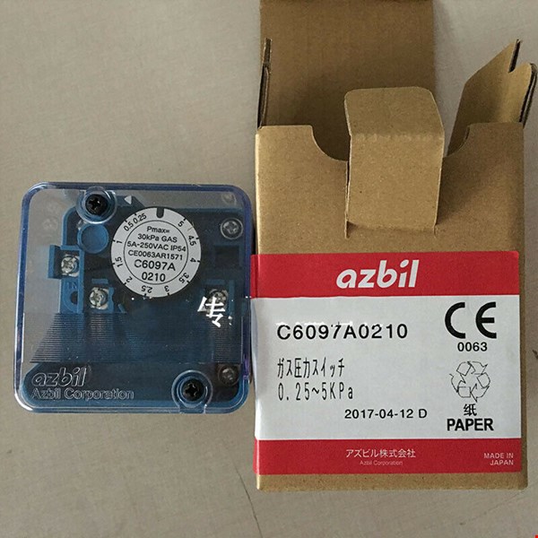 Jual AZBIL C6097A0210 | AZBIL C6097A0210 PRESSURE SWITCH oleh PT. DUTA ...