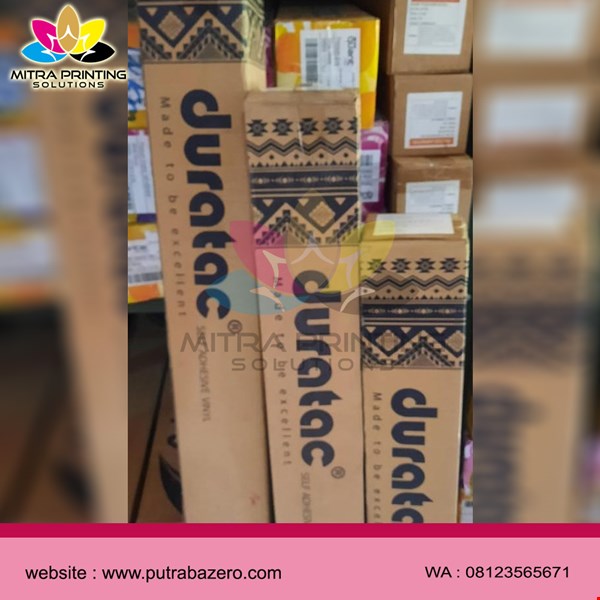 Jual STICKER PRINTING MERK DURATAC oleh CV. Putra Bazero