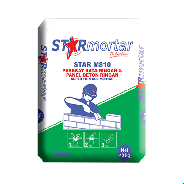 Jual ACIAN BATA RINGAN M830 SKIM COAT STAR MORTAR oleh PT. Kaltim Jaya ...