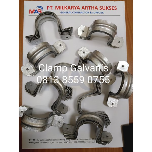 Jual Clamp Galvanis Terbaik dan Murah oleh PT. Milkarya Artha Sukses
