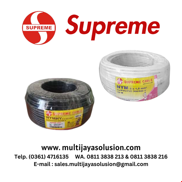 DISTRIBUTOR KABEL SUPREME BALI oleh Multi Jaya Solusion