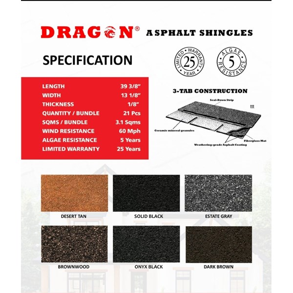 Jual Atap Bitumen Dragon oleh Citra Roofindo Mandiri