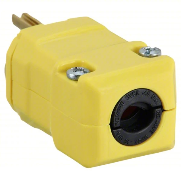 Jual Straight Blade Plug: 5-15P, 15A, 125V AC, Yellow 2 Poles ...