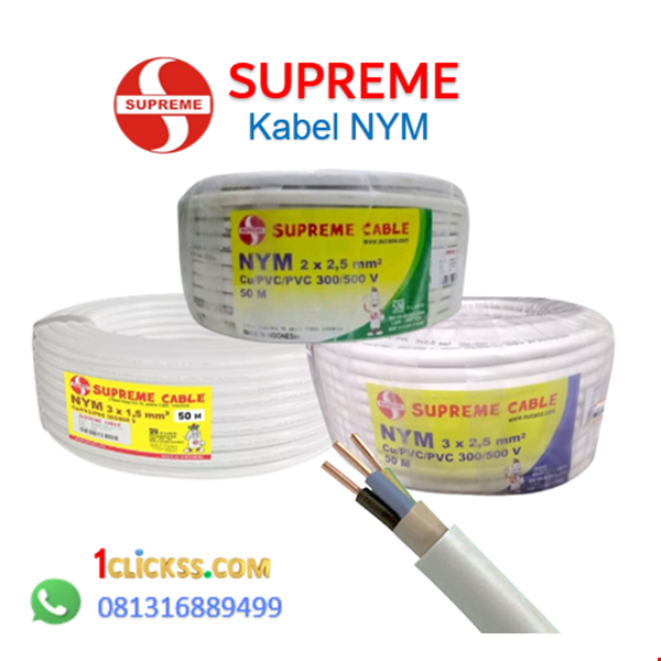 Jual Kabel Listrik NYM 300 x 500 V merek Supreme oleh PT. Indo Daisun Sakti