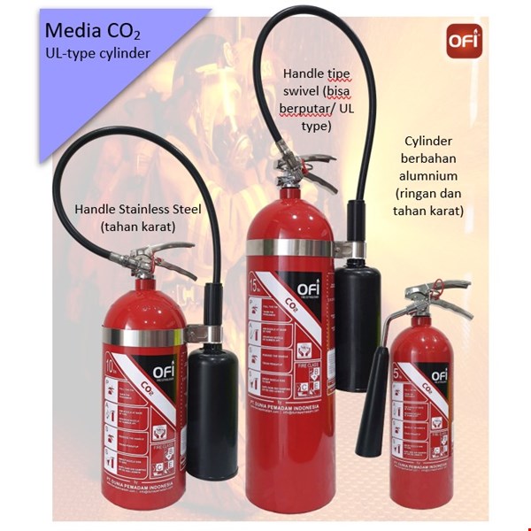 Jual OFI - APAR CO2 FIRE EXTINGUISHER, CAP: 10 LBS, OFI-CO10AUL - UL ...