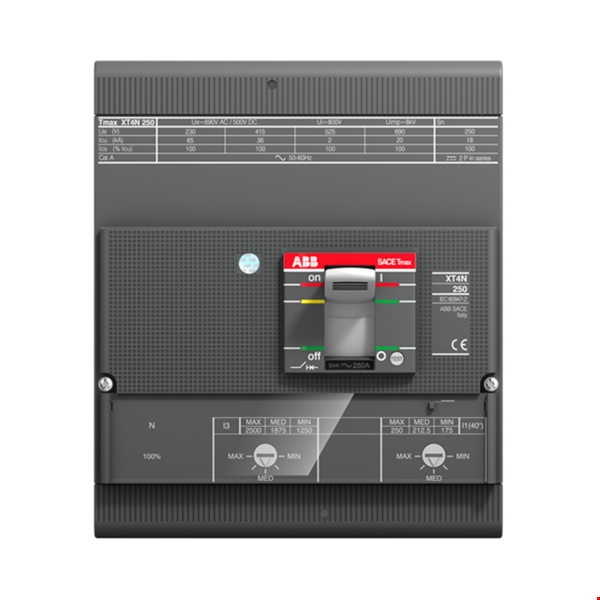 Jual ABB MCCB 4P 70KA 200A XT4H 250 TMA 200-2000 4P F F 1SDA068362R1 ...