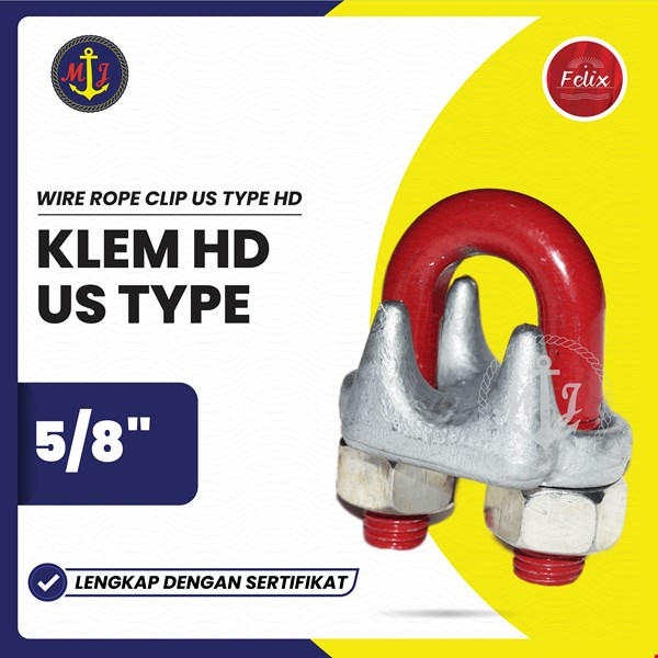 Jual KLEM US TYPE // KLEM SELING WIRE ROPE CLAMPS KUKU MACAN oleh CV ...