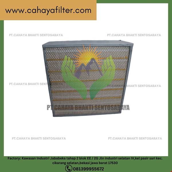 Jual Metal Frame Pleat Panel Filter AHU oleh PT. Cahaya Bhakti ...