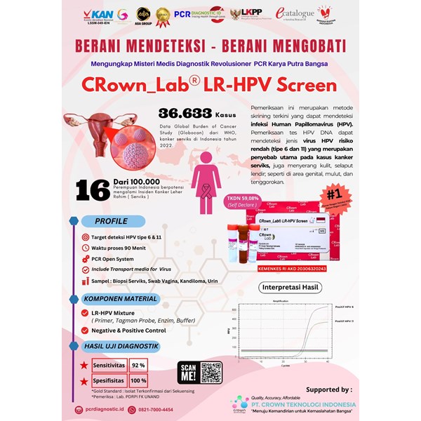 Jual PCR Reagen dan Probe Deteksi Dini Human Papiloma Virus (HPV) oleh ...