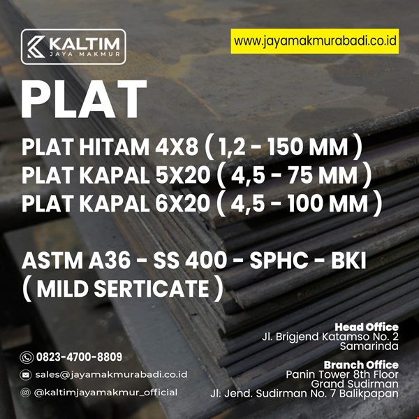 Jual PLAT SPHC TERBAIK MURAH TERBARU DESEMBER 2023 SAMARINDA oleh PT ...