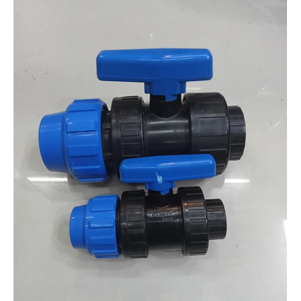 Jual Ball Valve Female Compression HDPE HQ uk 20mm x ½ s/d 63mm x 2 ...