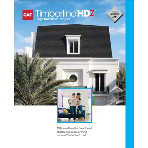 Jual Genteng Aspal Bitumen GAF Timberline HD oleh CV. Atap Rumah Kita