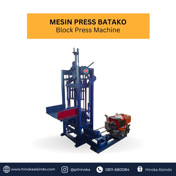 Jual MESIN PRESS BATAKO / ALAT CETAK BATAKO oleh PT. Hinoka Alsindo