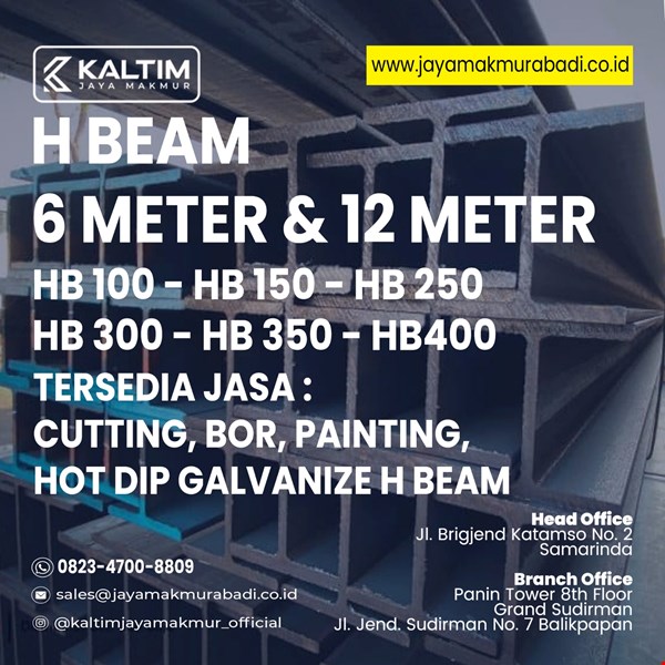 HARGA H BEAM 6 METER & 12 METER SAMARINDA PT. KALTIM JAYA MAKMUR oleh ...