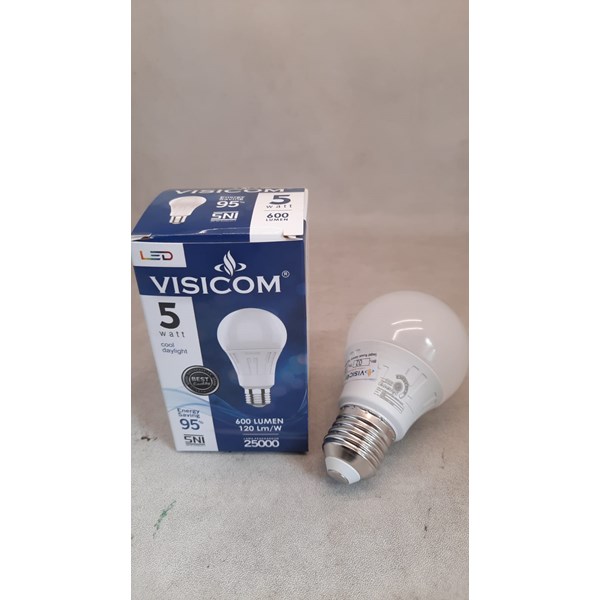 Jual Lampu LED Bulb 5 Watt Merk Visicom oleh CV. Flindex Kreasindo Utama
