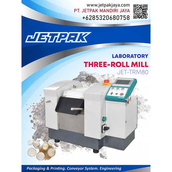 Jual LABORATORY THREE-ROLL MILL (JET-TRM80) oleh PT. Jetpak Mandiri Jaya