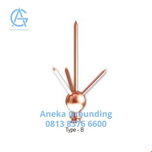 Jual Splitzen Trisula Penangkal Petir Multiple Point Tipe B Tembaga ...