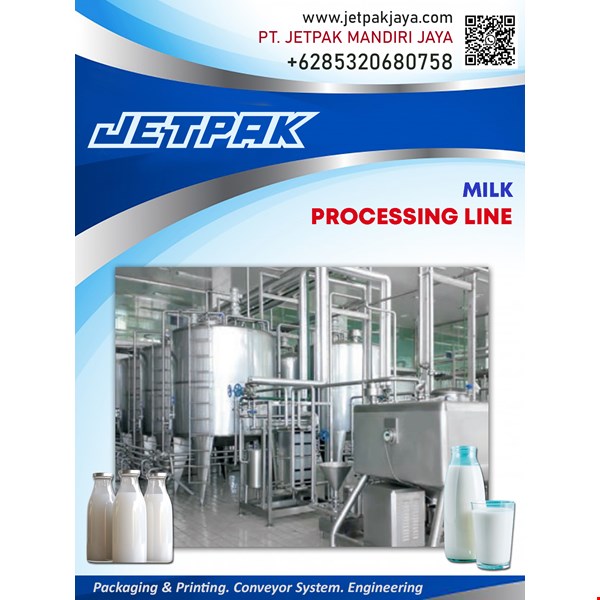 Jual MILK PROCESSING LINE oleh PT. Jetpak Mandiri Jaya