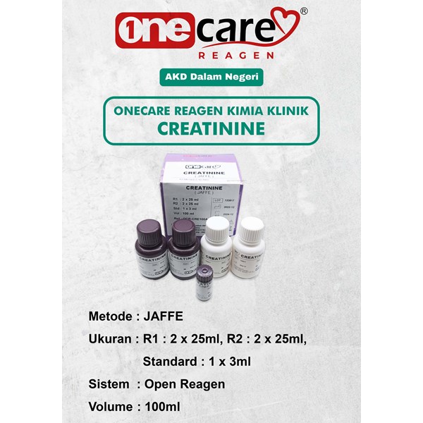 Jual ONECARE REAGEN CREATININE OCR-CRE100A oleh PT. Anugerah Santosa Abadi