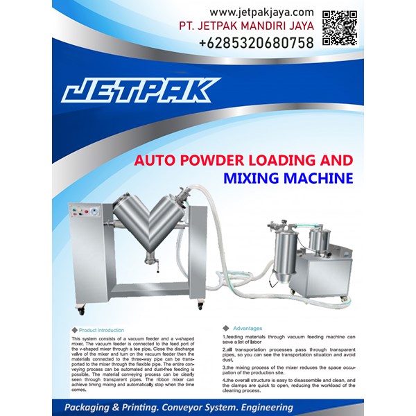 Jual Auto Powder Loading And Mixing Machine oleh PT. Jetpak Mandiri Jaya