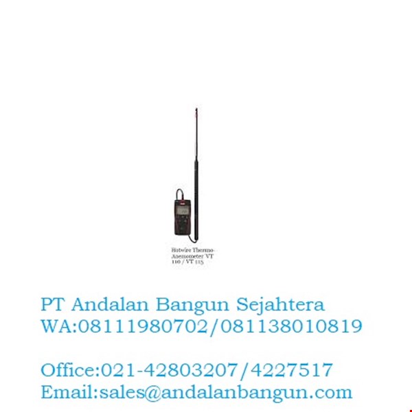 Jual Hotwire Thermo-Anemometer VT 110 / VT 115 oleh PT. ANDALAN BANGUN ...