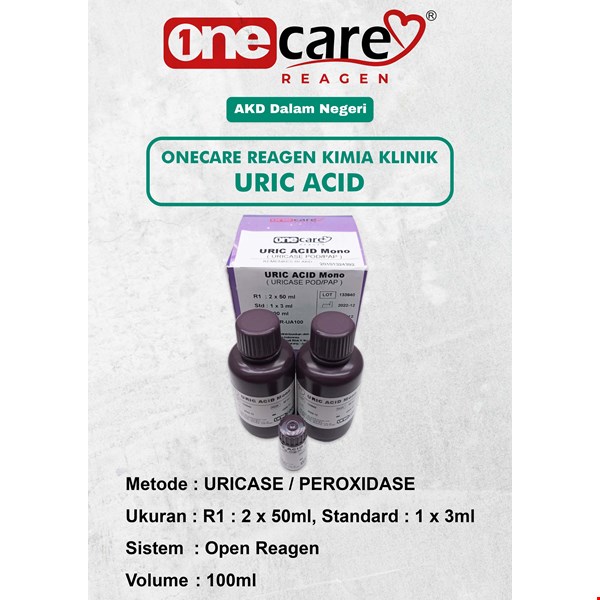 Jual ONECARE REAGEN URIC ACID MONO OCR-UA100 oleh PT. Anugerah Santosa ...