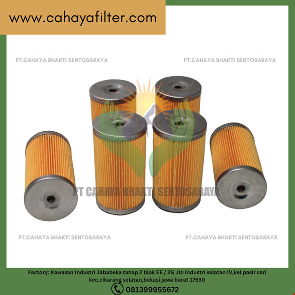 Jual Fuel Oil Filter Element for Cylinder Diesel Engine oleh PT. Cahaya ...