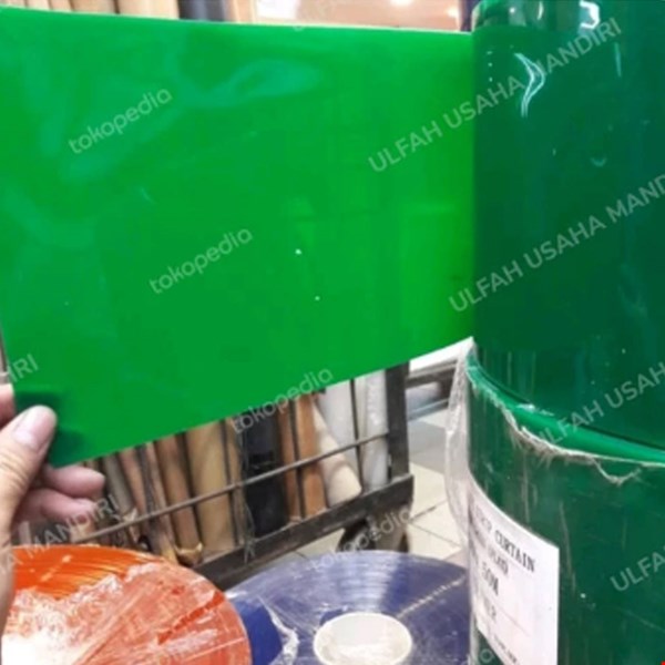 Jual PVC Strip Curtain Hijau Doff PVC Strip Curtain Hijau Doff adalah ...