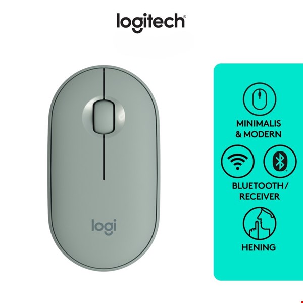 Jual Logitech Pebble M350 Mouse Wireless Bluetooth Slim Silent ...